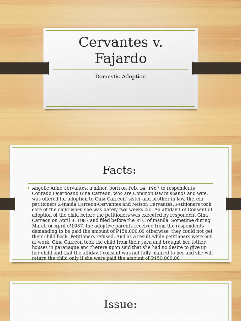 Domestic Adoption - PFR - Presentation | PDF