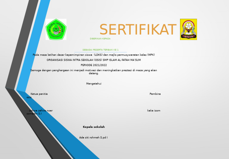 SERTIFIKAT | PDF