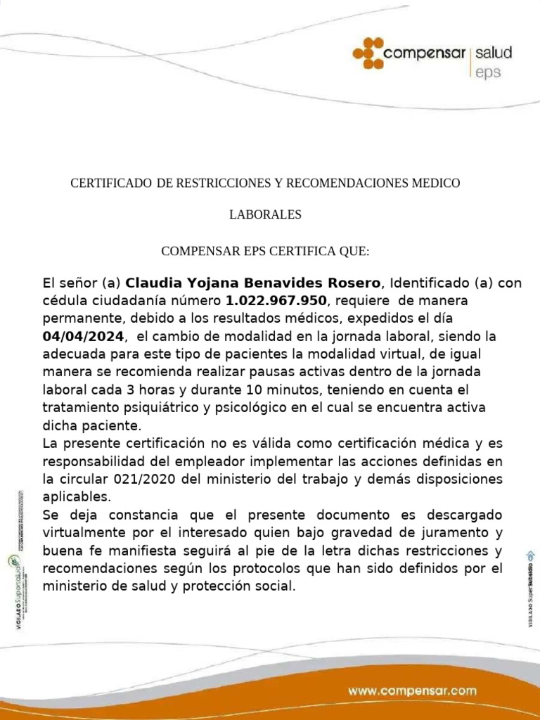 Aislamiento Compensar 2 | PDF