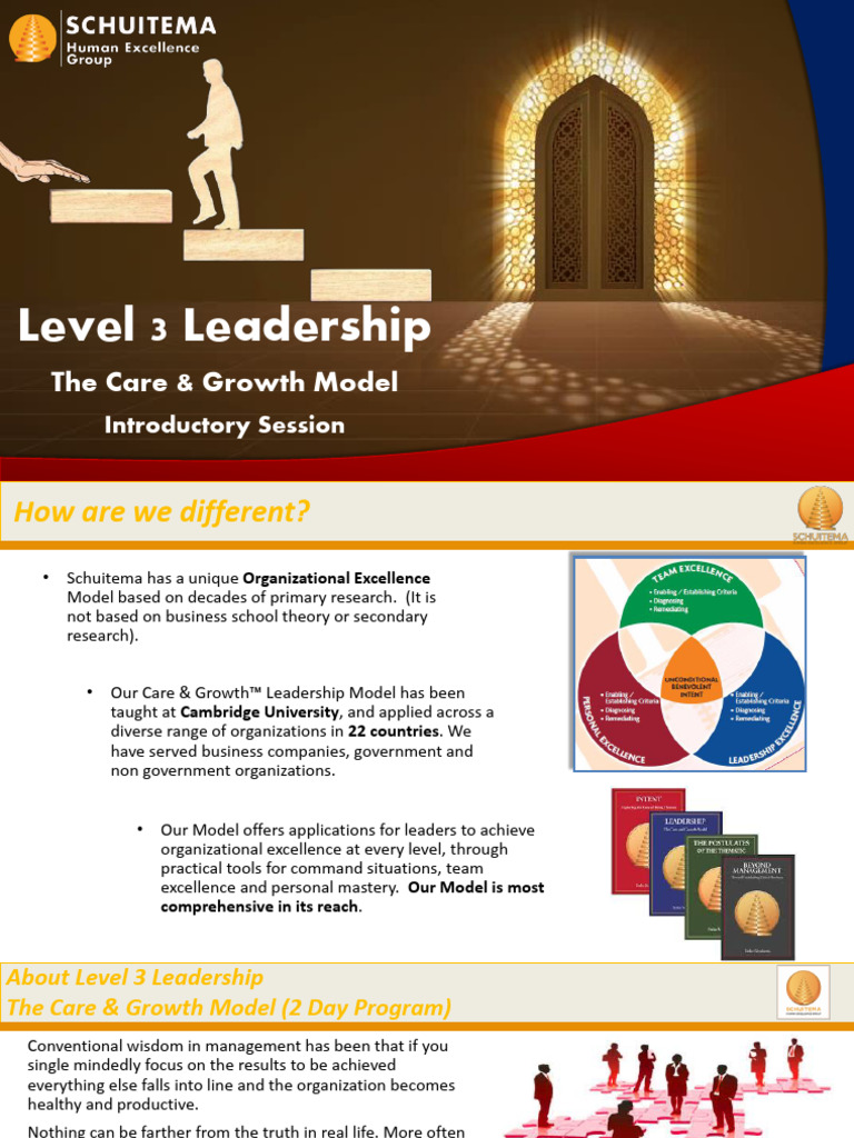 Level 3 Leadership - The Care & Growth Model | PDF