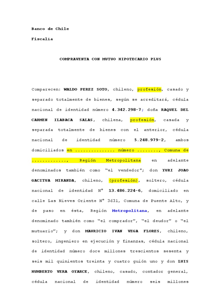 Contrato De Usufructo Modelo Mide
