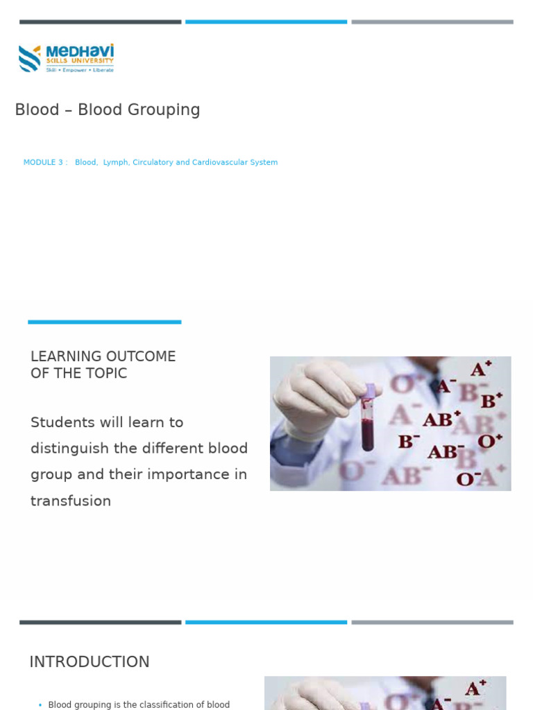 Blood Grouping Ppt | PDF