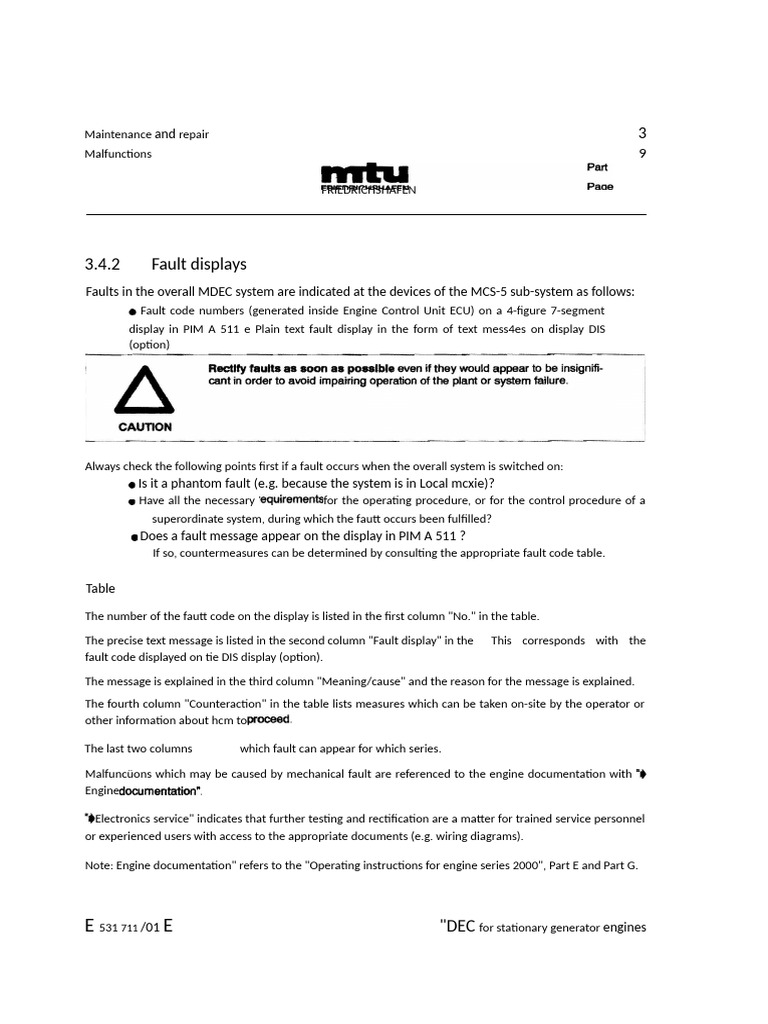 Mtu Mdec 2 | PDF