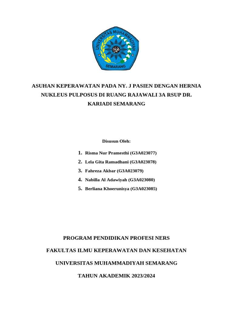 Askep HNP KLP 2 | PDF | Essential Nutrients | Wellness