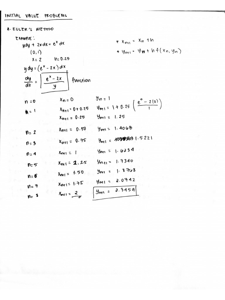 NumSol Euler To RK4 | PDF