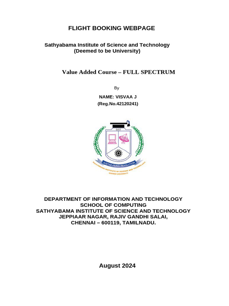VAC - Visvaa J - 42120241 | PDF