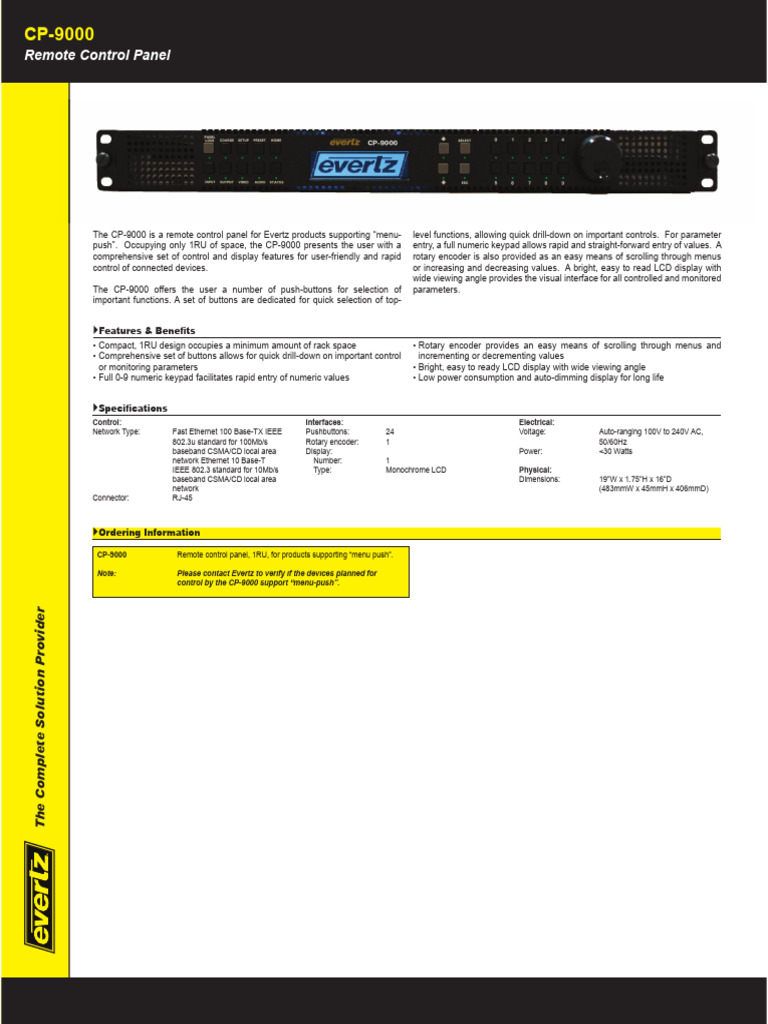 CP 9000 | PDF