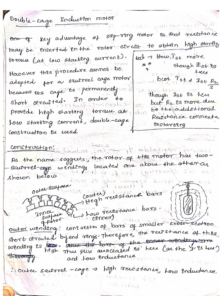 Double Cage Induction Motor Pdf