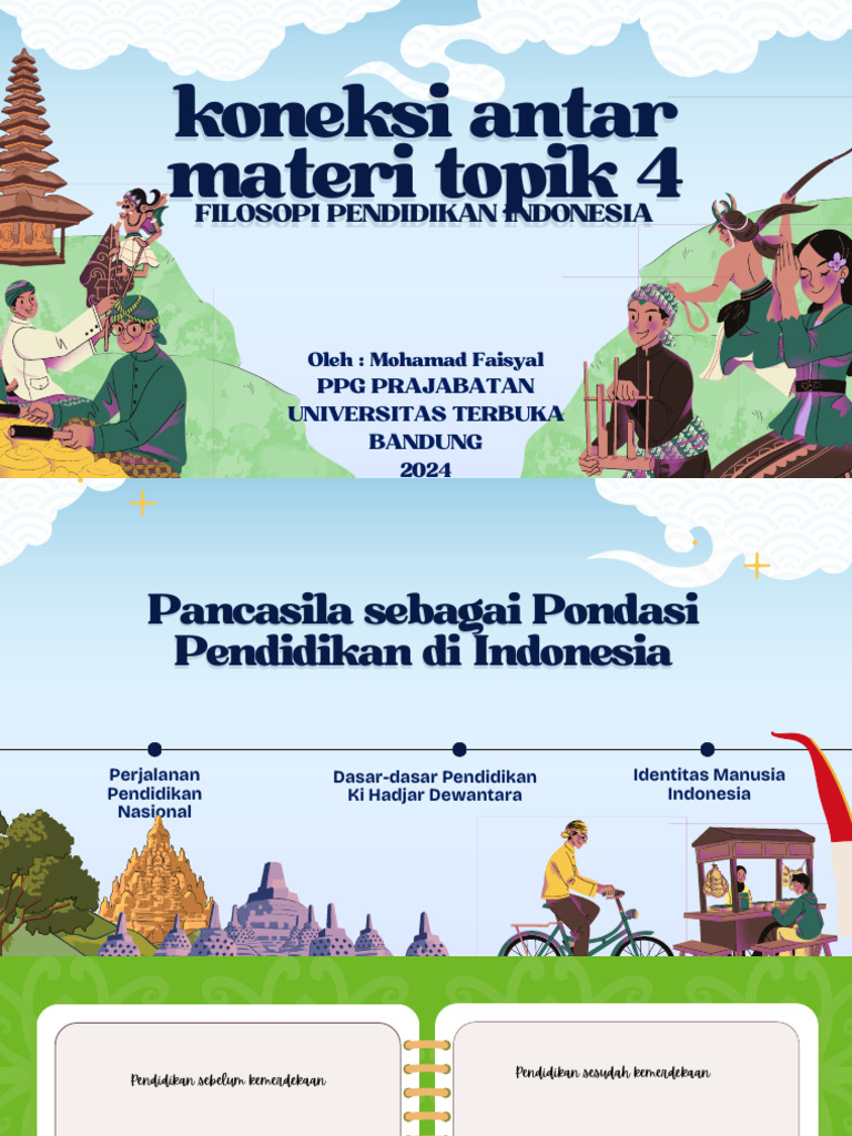 Koneksi Antar Materi Topik 4 - Filosopi Pendidikan Indonesia | PDF