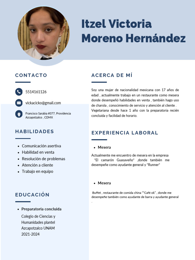 Curriculum Victoria Moreno | PDF