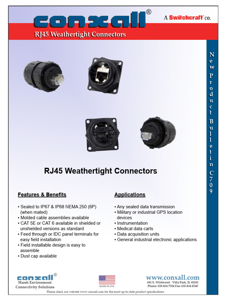 NPB C709 Sealed RJ45-1206460 | PDF