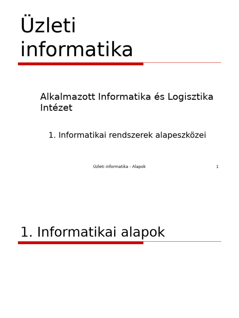 01-alapok | PDF