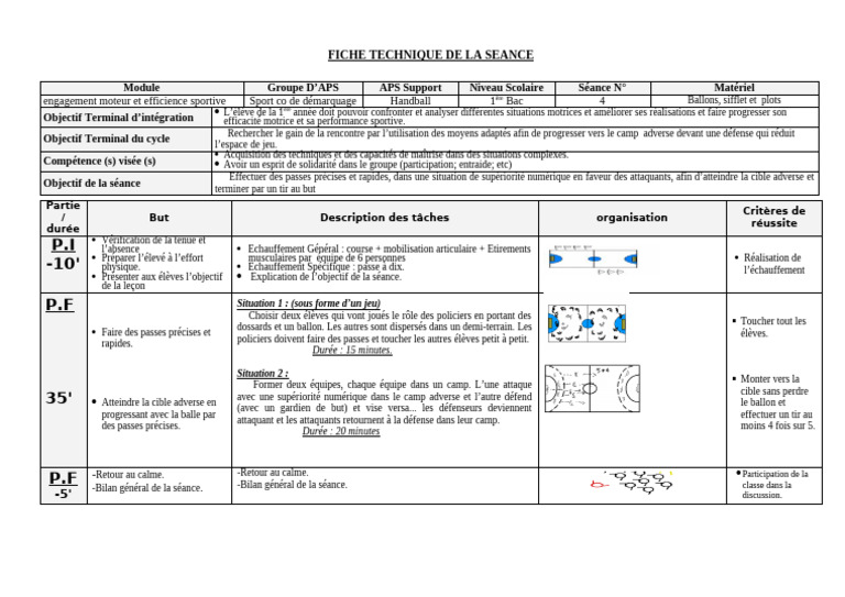 Fiche Séance 4 1BAC | PDF