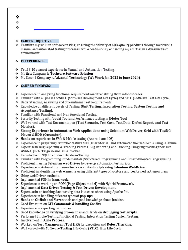 Atul Singh Resume PDF | PDF