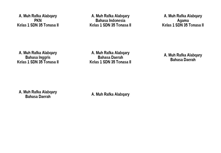 Format Label Undangan | PDF