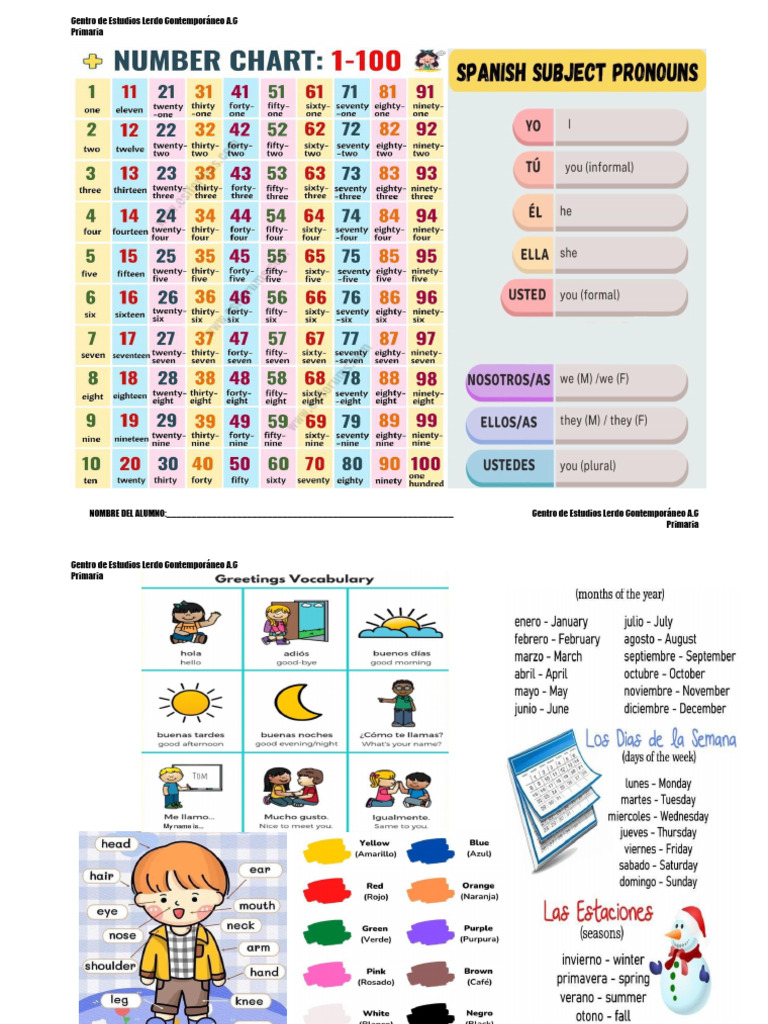 Material de Apoyo 2024-2025 1ERGRADO | PDF