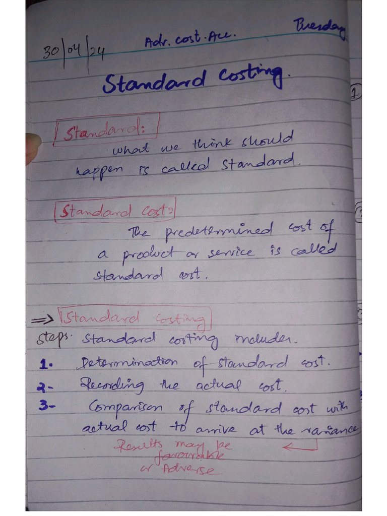 Standard Costing | PDF