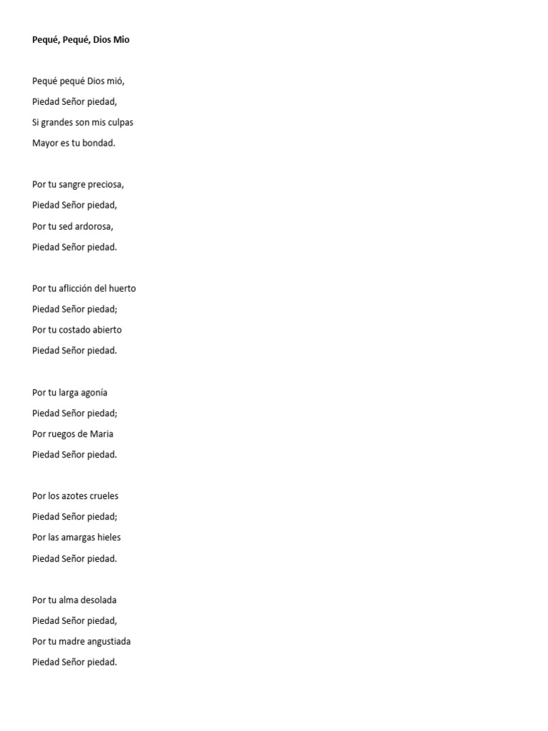 Peque Peque Dios Mio | PDF