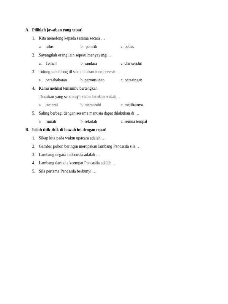 Pendidikan Pancasila (Ibu Rere) | PDF