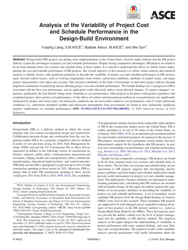 29-Analysis of The Variability of Project Cost and Schedule Performance in The Design-Build ...