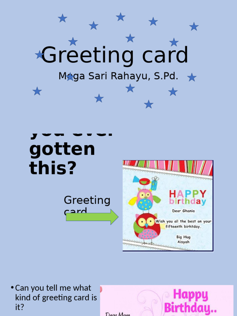 Greeting Card-Mega Sari Rahayu | PDF