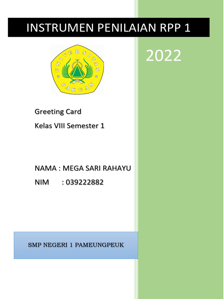 Instrumen Penilaian - Mega Sari Rahayu | PDF