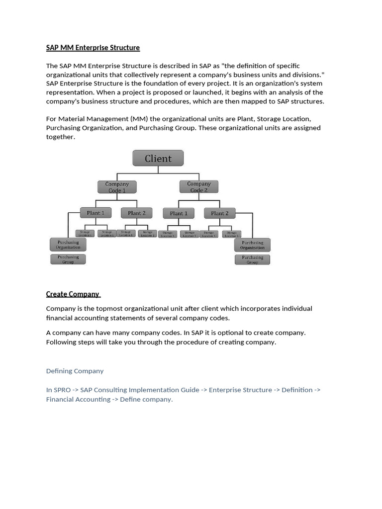SAP FICO Enterprise Structure | PDF | Business | Computing