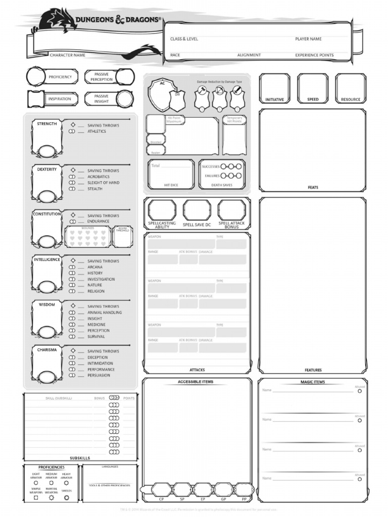Grit and Glory v6 Character Sheet 1.0 | PDF
