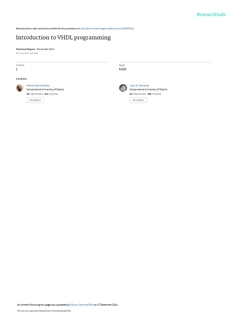 Manual VHDL ENG v1 | PDF
