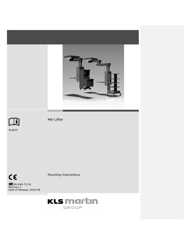 MI M6-Lifter 90-698-72-10 REV 1 RD 2016-09 en A4 S92 | PDF