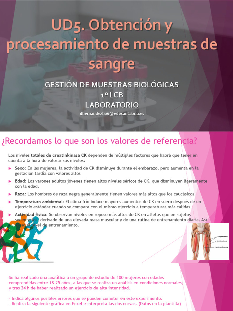 UD5.muestra sangre. PRIMERA PARTE | PDF