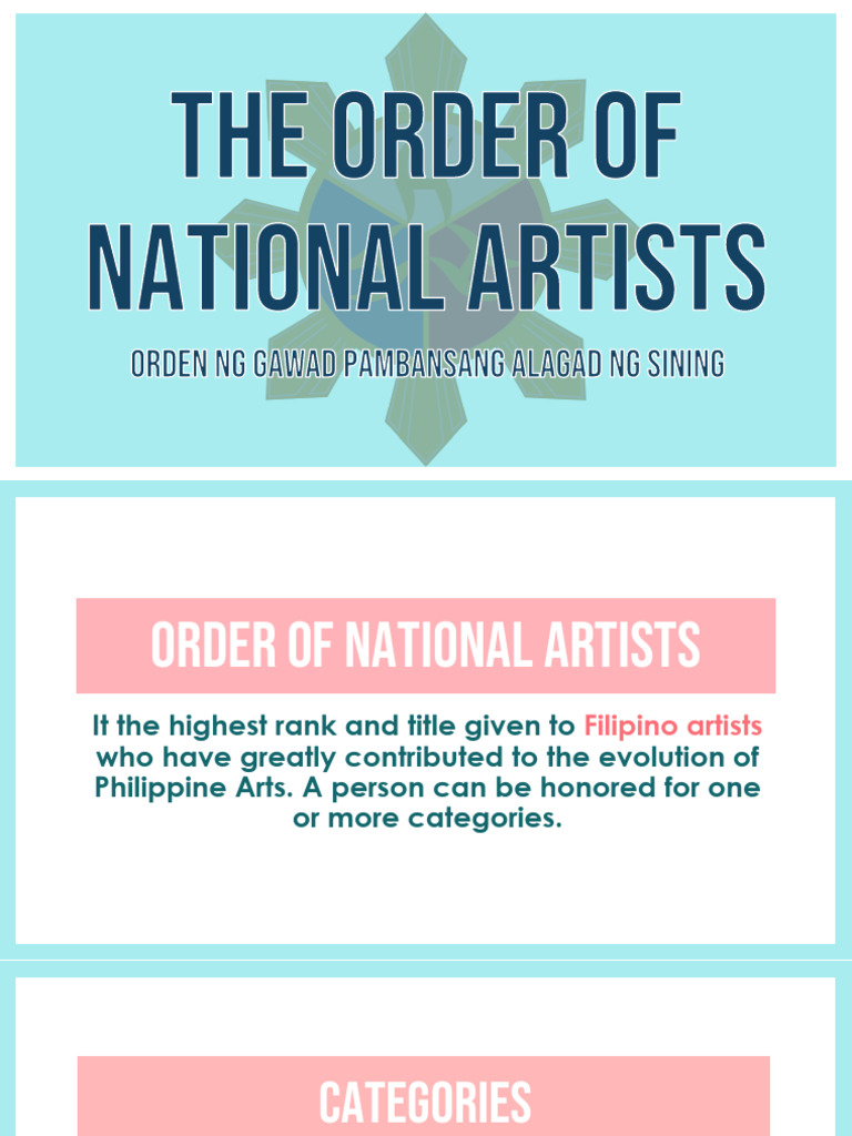 05 CPAR Module 10 - The Order of National Artists Part 1 Students | PDF