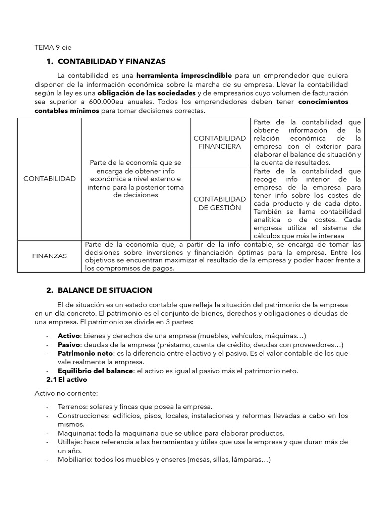 TEMA 9 y 10 Eie | PDF | Cheque | Finanzas y dinero