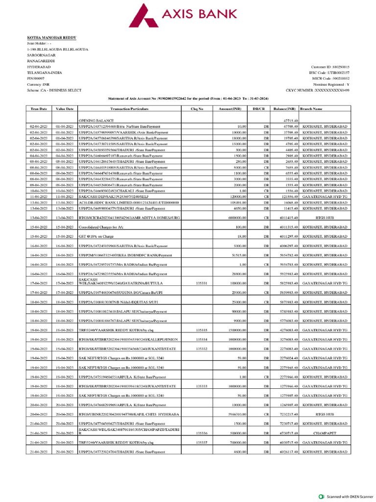 Account STMT XX2642 30082024 | PDF