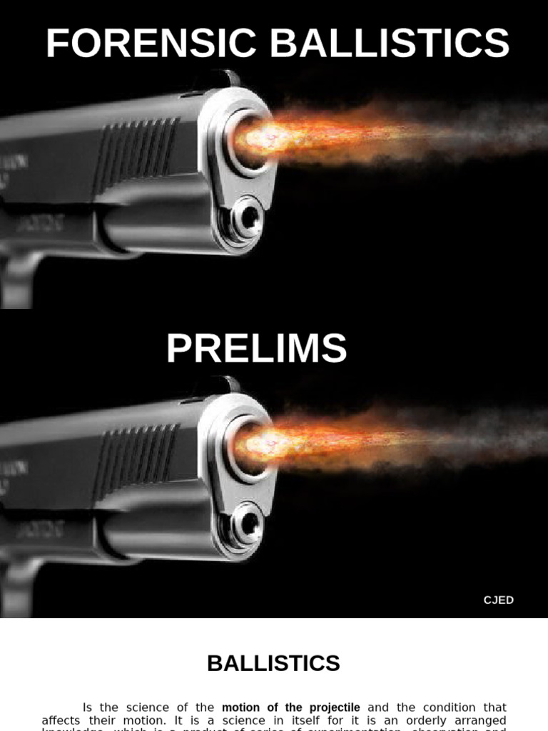 Ps004a Forensic Ballistics | PDF