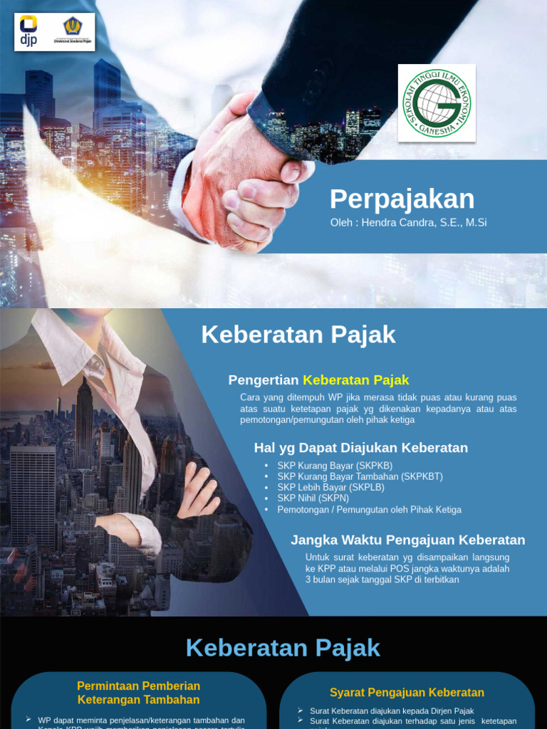 Materi Pajak - SESI 15 - Keberatan & Banding Pajak | PDF