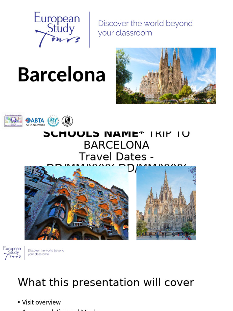 Barcelona Destination Presentation Updated 2018 | PDF