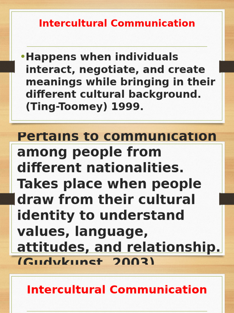 Intercultural Communication | PDF