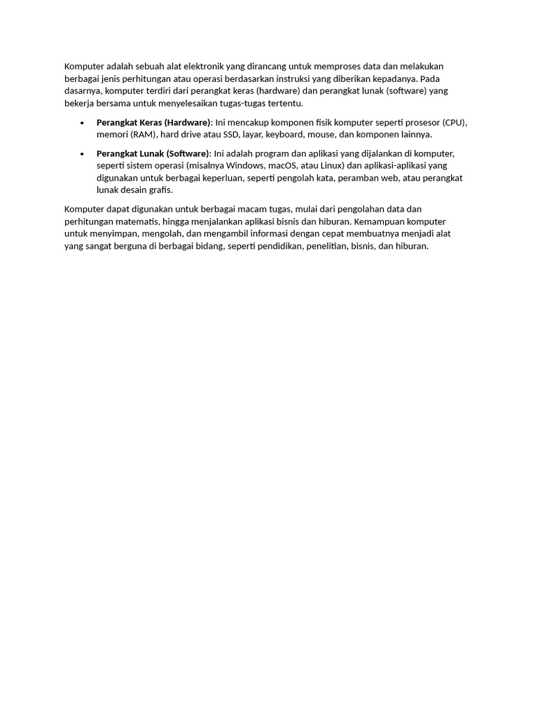 Arti Komputer | PDF