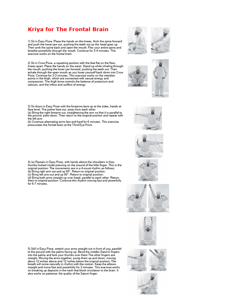 Kriya for the Frontal Brain | PDF