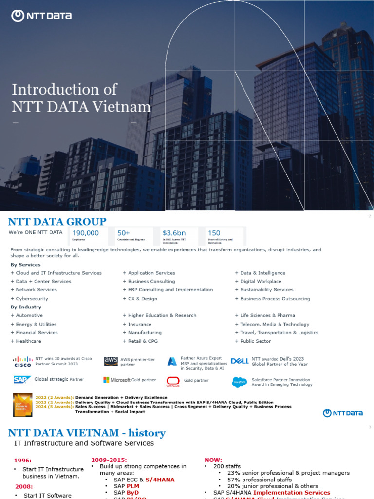 NTT DATA Vietnam Introduction | PDF