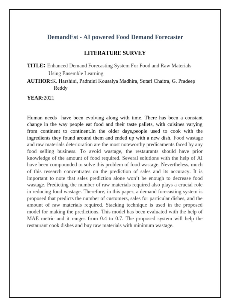 Literature Survey | PDF