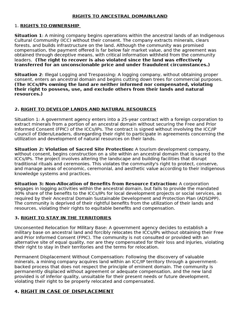 Sample Violation On The Ipra Law | PDF