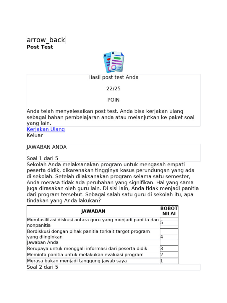 Pembelajaran Sosial Emosional Pse 1 | PDF