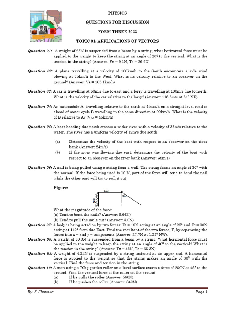 Physics Questions f3 & 4 | PDF