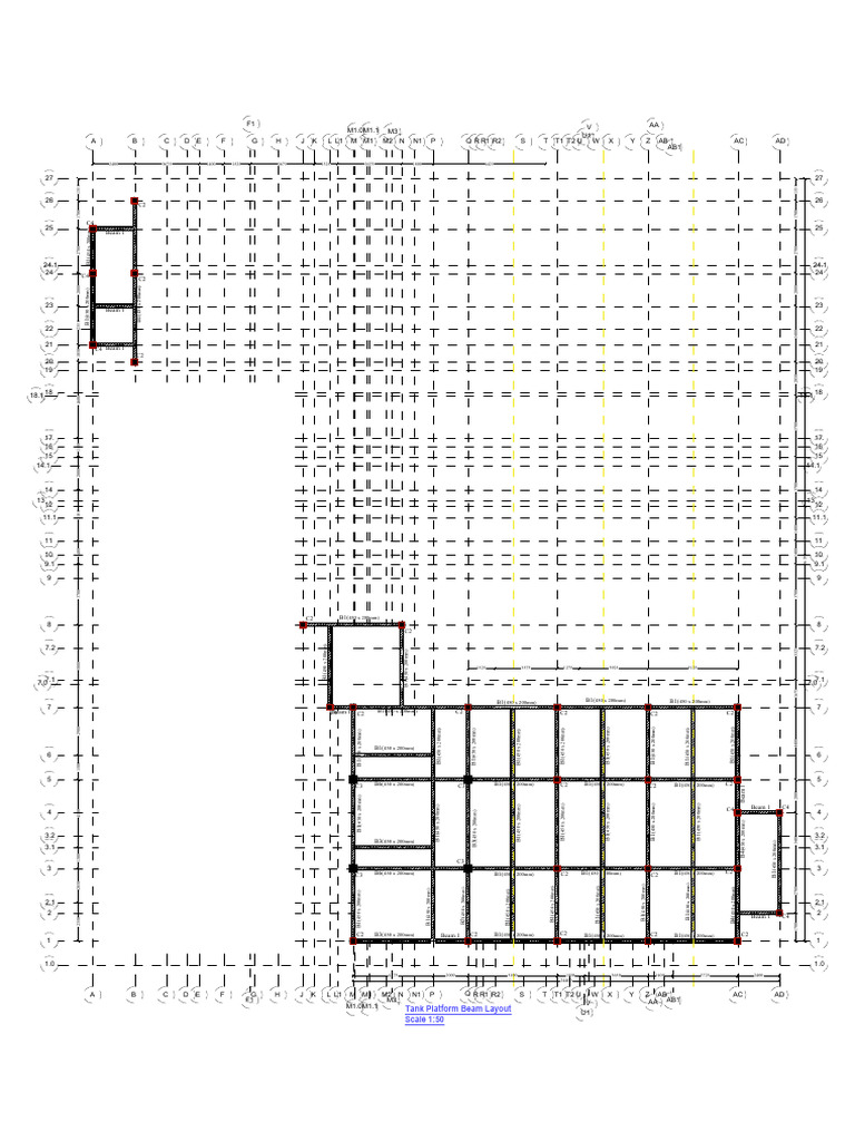 TNK PLTFM Beam Layout | PDF