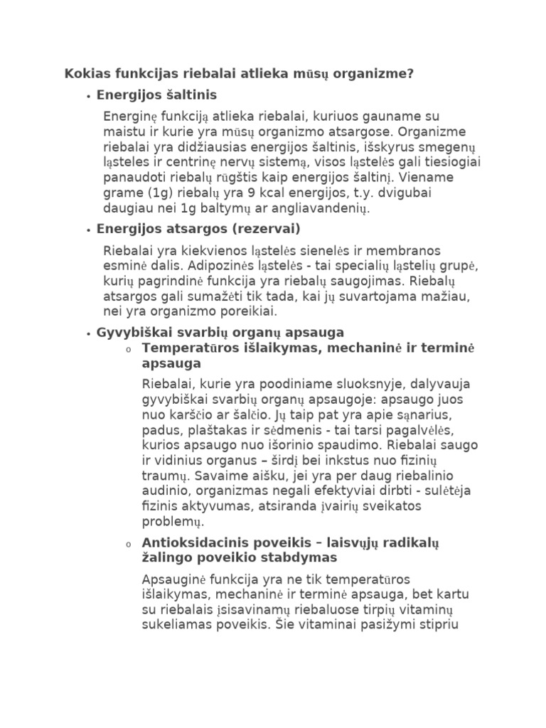 Mesa Ir Riebalai | PDF