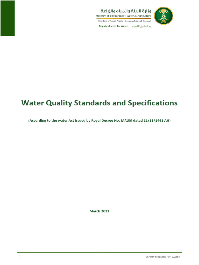 Water Quality Standards 1 | PDF