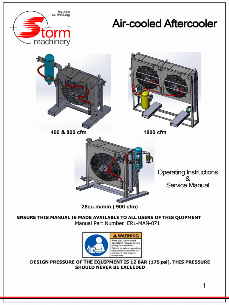 Air-Cooled After Cooler Manual | PDF
