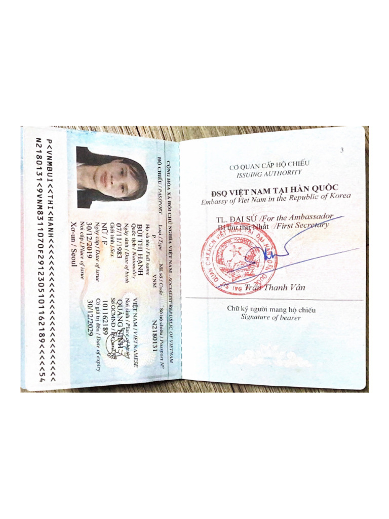 Signature of Bearer | PDF